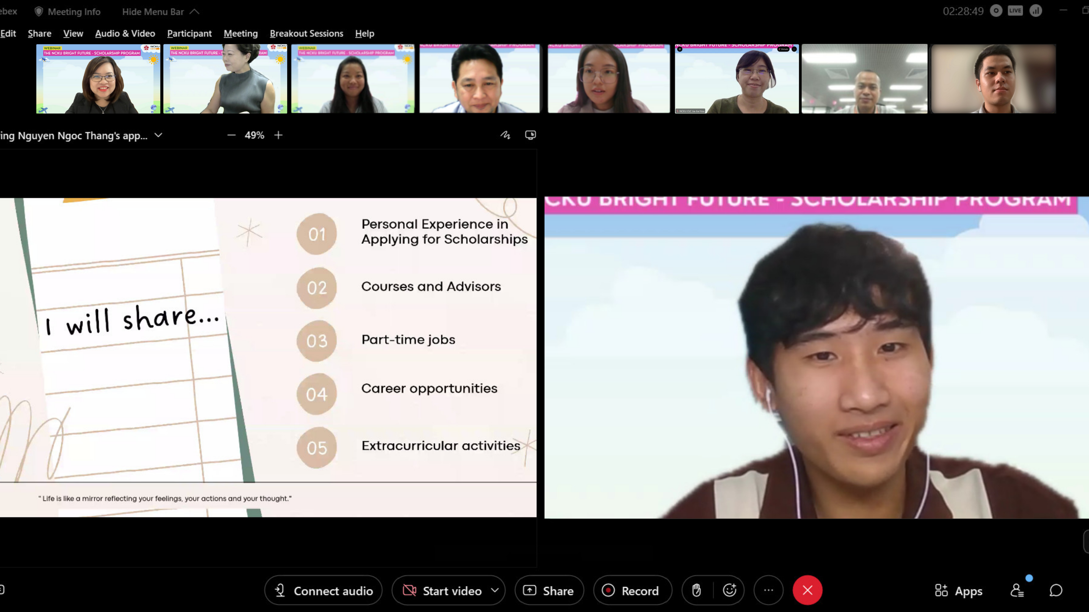 WEBINAR "THE NCKU BRIGHT FUTURE - SCHOLARSHIP PROGRAM" | Vietnam NEWS